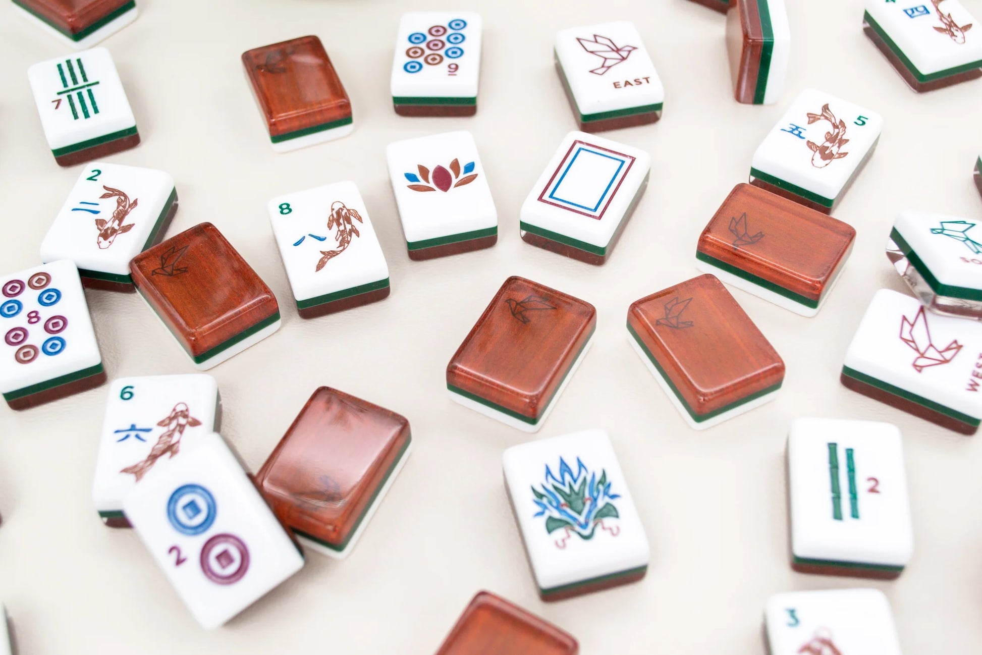 Origami Mahjong Tile set – Let's Go Mahjong