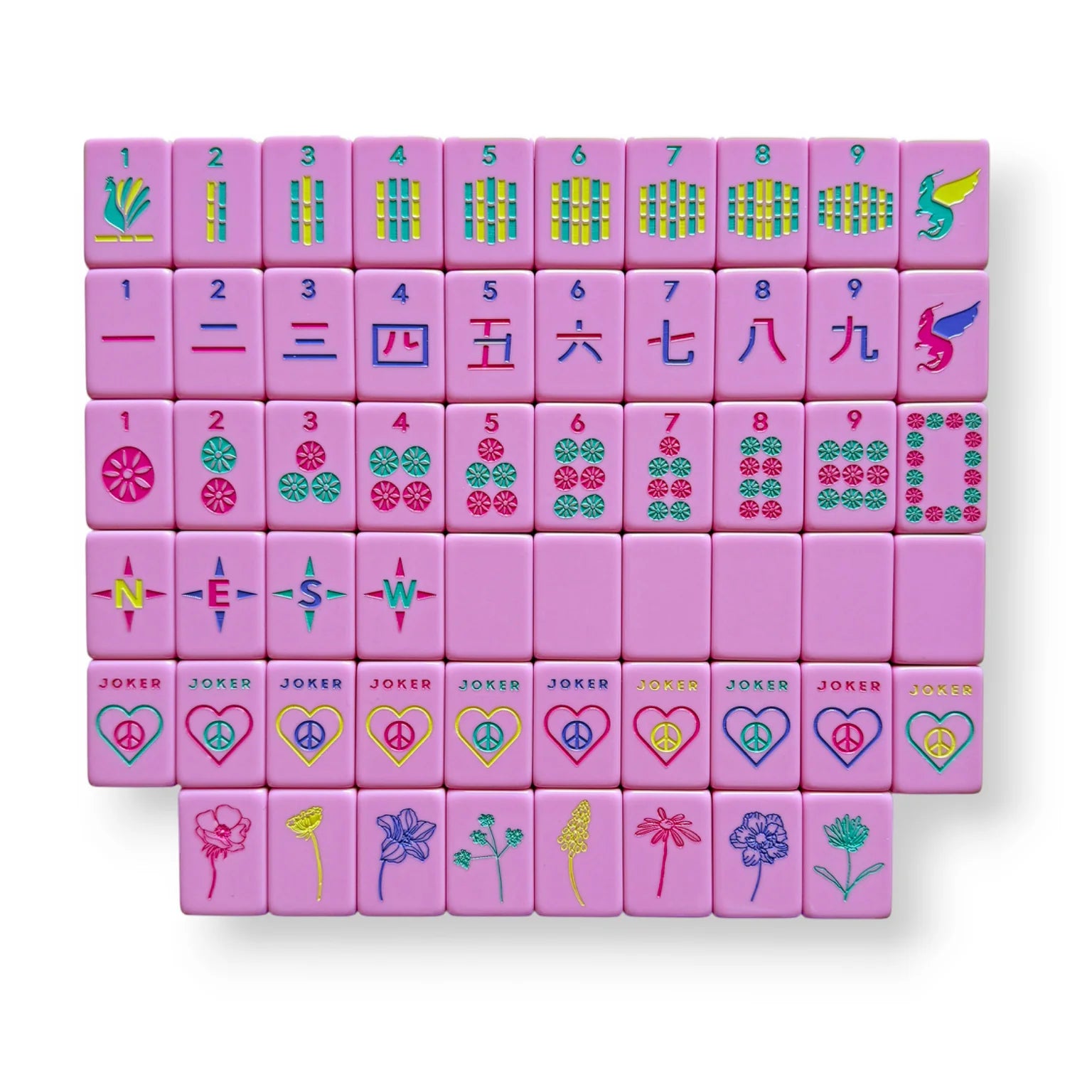 Pretty in Pink OG Mahjong Tiles – Let's Go Mahjong